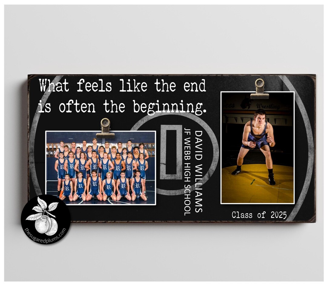 Personalized Senior Wrestling Picture Frame: End of Season Gift - Etsy