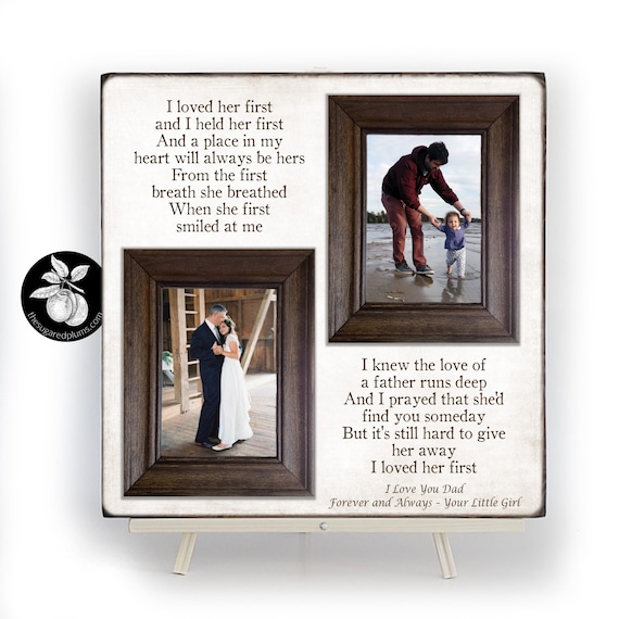 Picture Frames Weddings Gifts & Mementos Father of the Bride Gift Idea ...