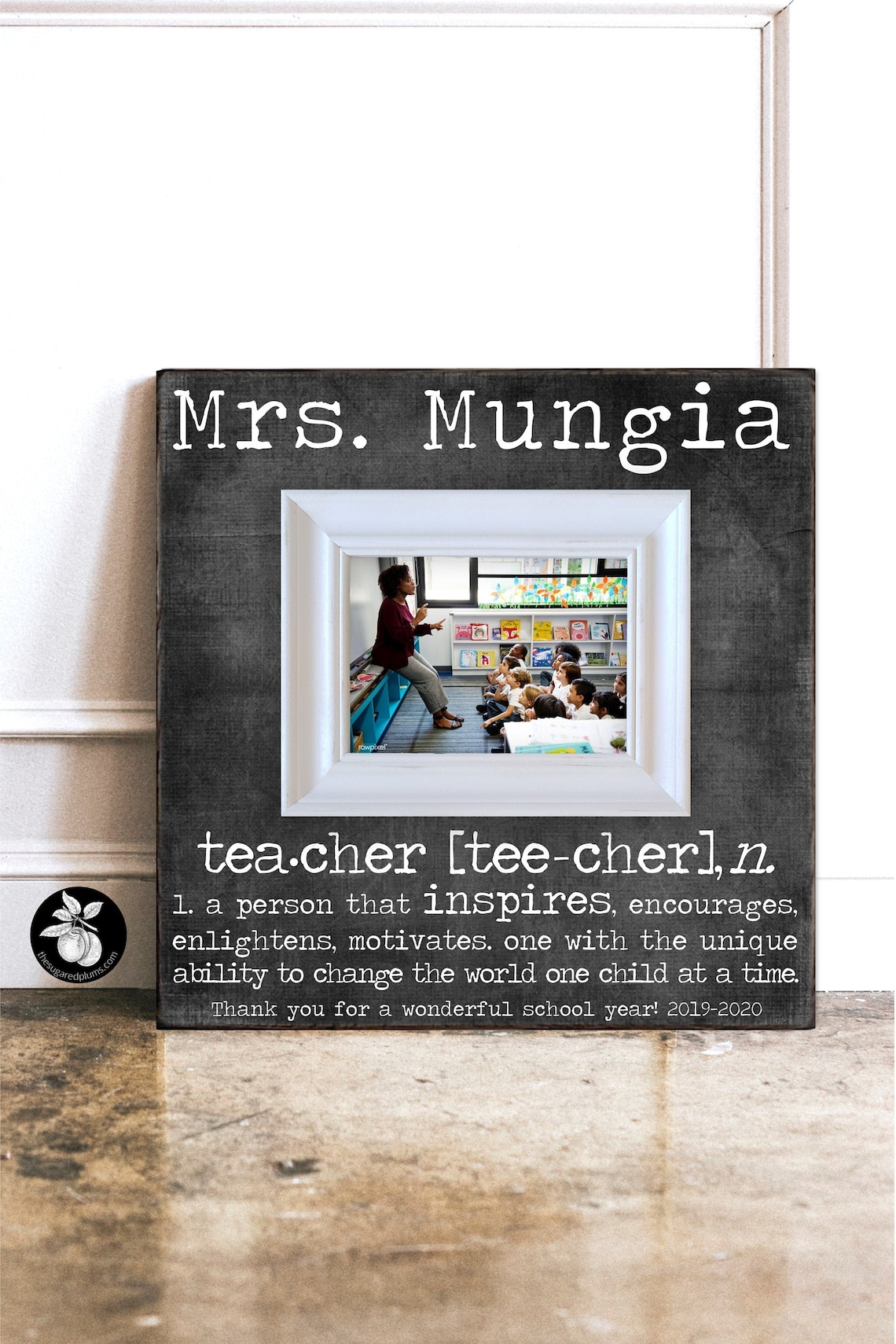 Personalized Teacher Frame Teacher End of Year Thank You | Etsy