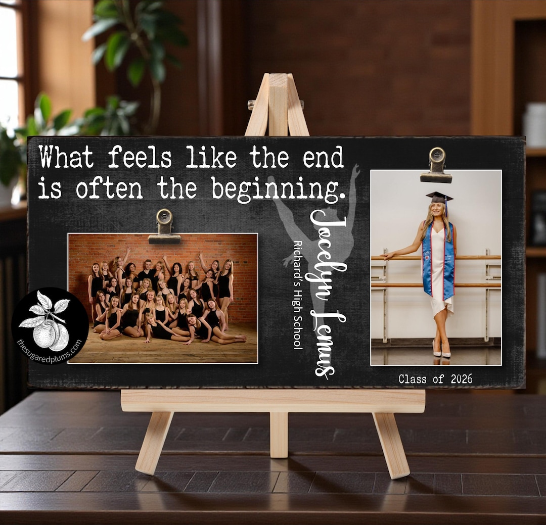 Personalized Senior Dance Team Picture Frame, Custom Engraved Dancer ...