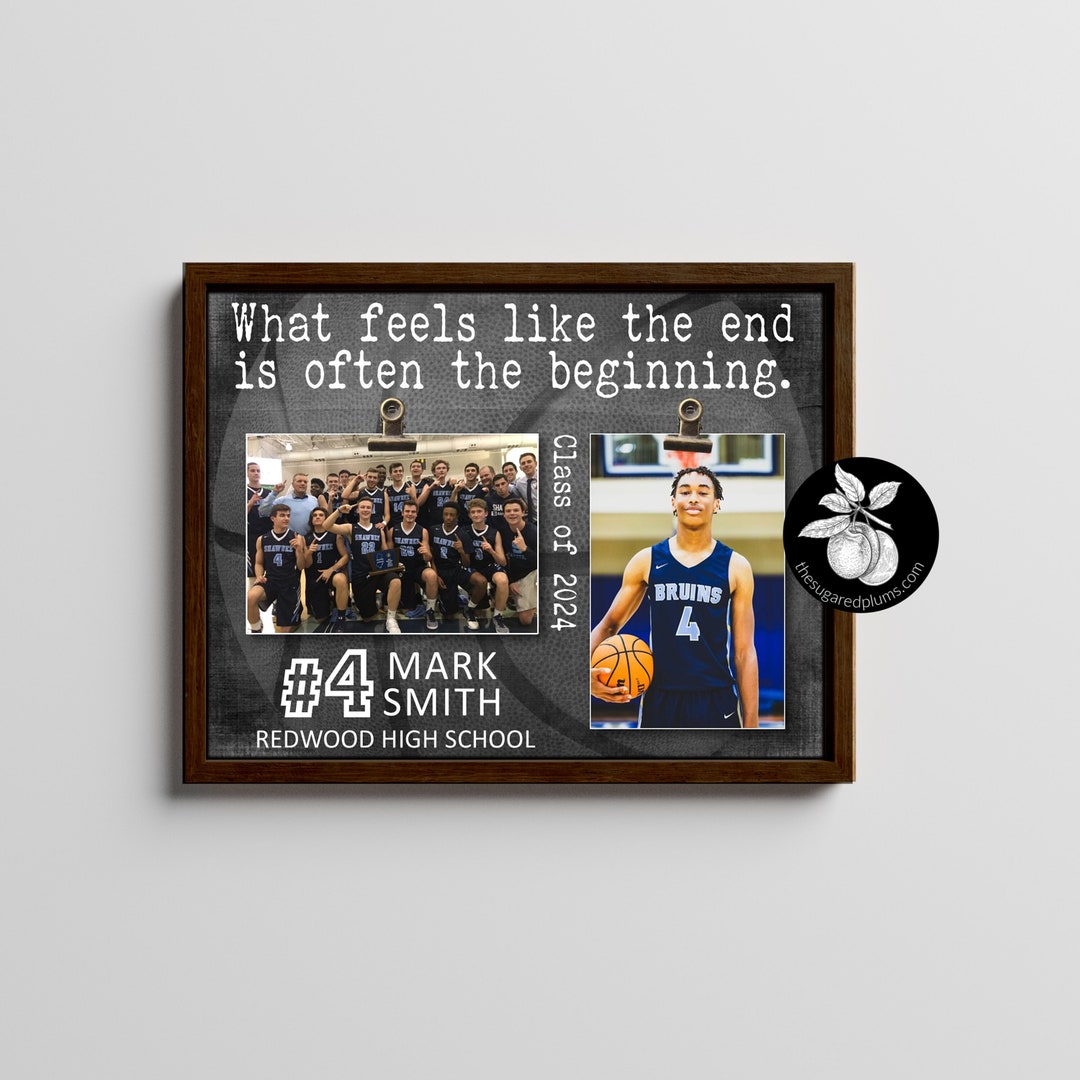 Personalized Senior Night BASKETBALL Picture Frame, Sports Team Gift ...