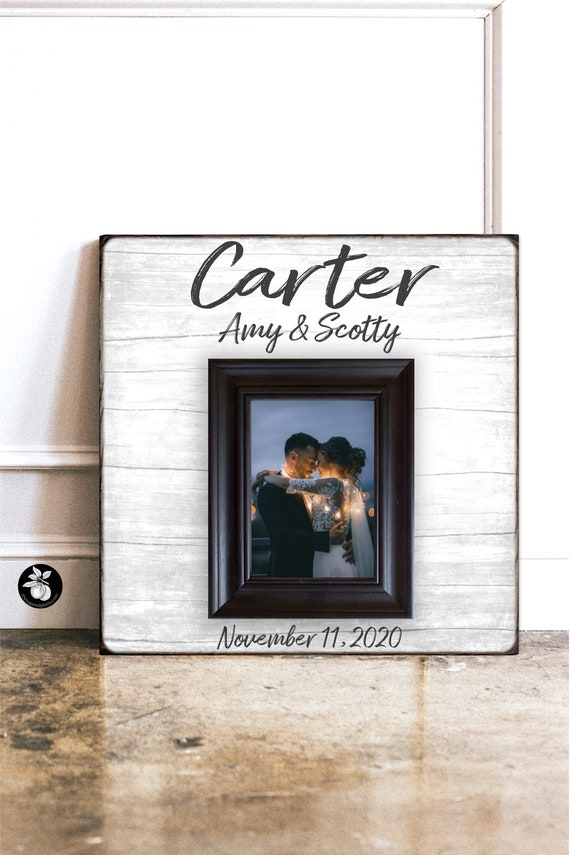 Personalized Wedding Gift Frame Engagement Gift for Couple | Etsy
