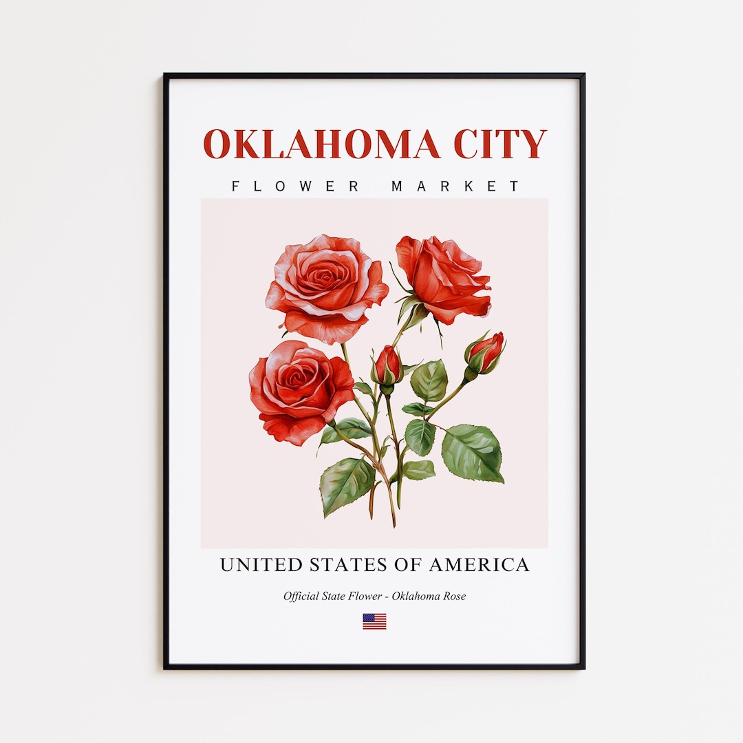 Oklahoma City Flower Market Poster, Mistletoe Oklahoma City Flower ...