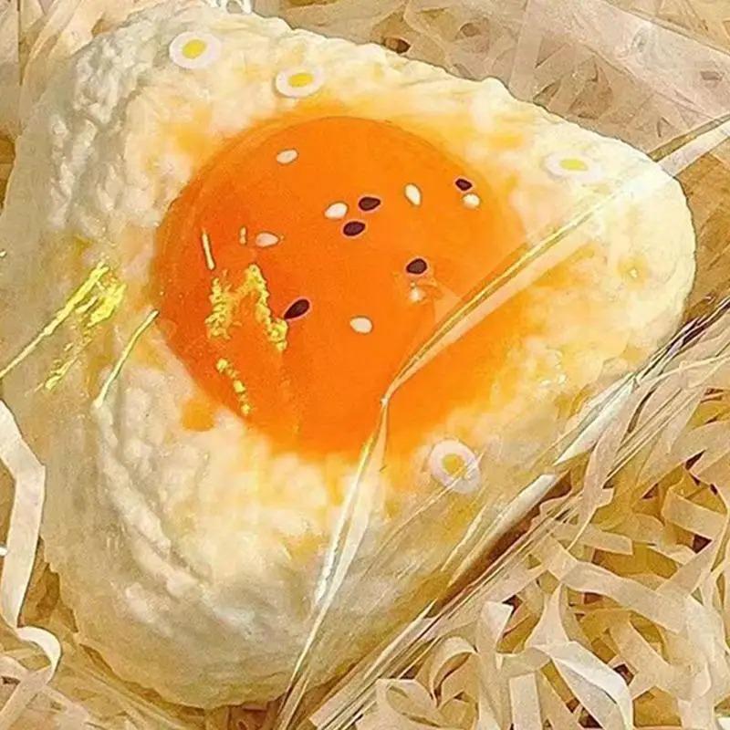 Sushi Egg Rice Ball Squishy Toy – Handmade Mochi Fidget for Stress ...