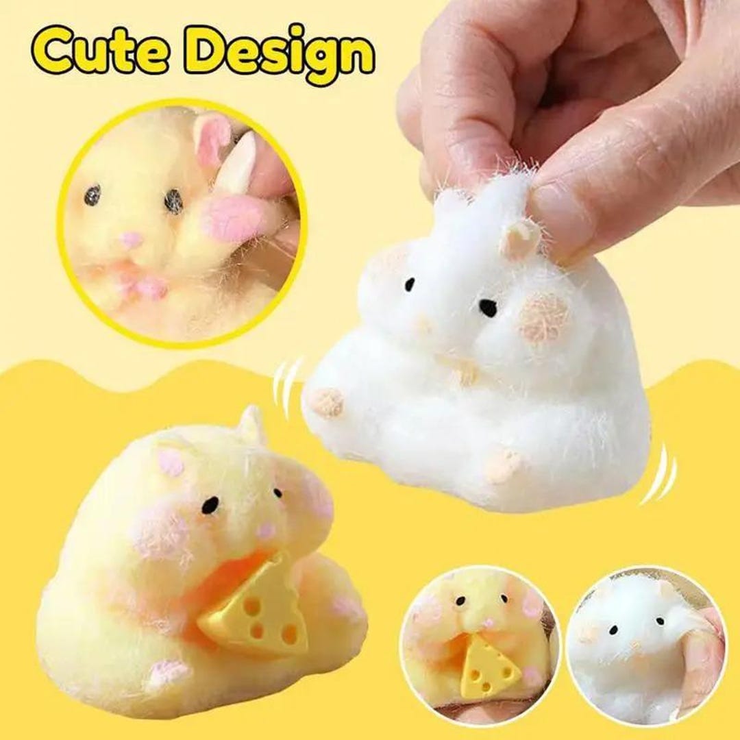 Mini Hamster Taba Squishy Fidget Toy – Soft Kawaii Stress Relief Toy ...