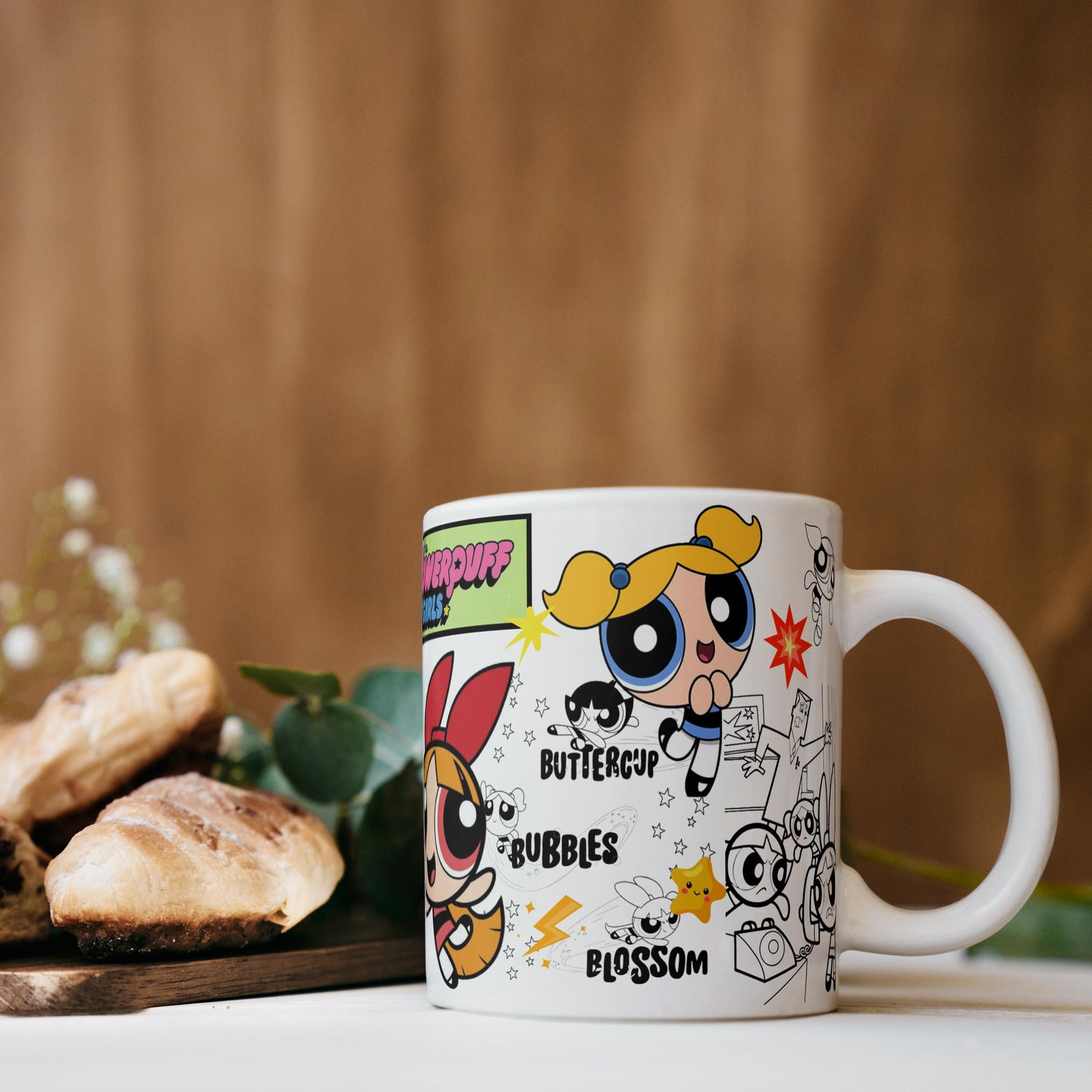 Powerpuff Girls Sublimation 1mug and 3 - 16oz Designs for Libbey Glass ...