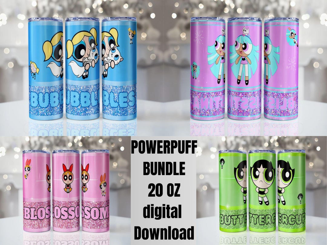 Buttercup Powerpuff Girls Tumbler Wrap: 20oz Sublimation Design (PNG ...