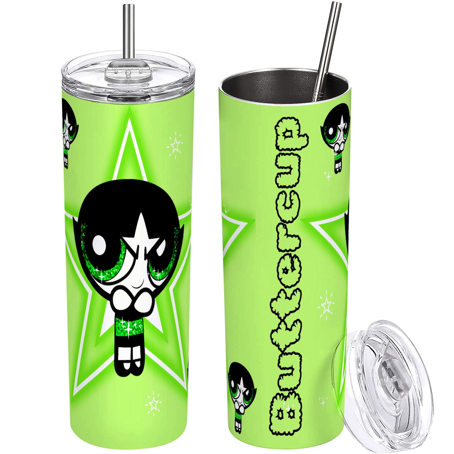 Buttercup Powerpuff Girls Tumbler Wrap: 20oz Sublimation Design (PNG ...