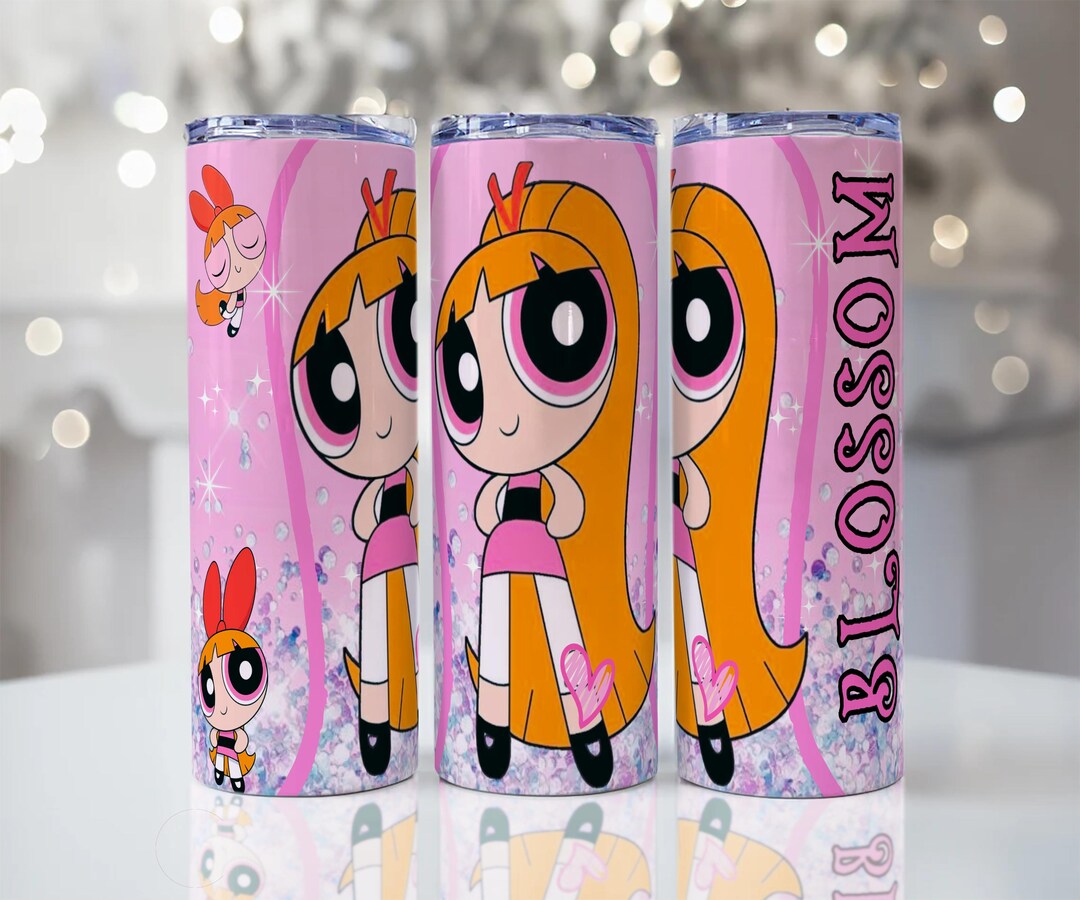 Blossom Png, Powerpuff Girls Tumbler Wrap: 20oz PNG File (digital ...