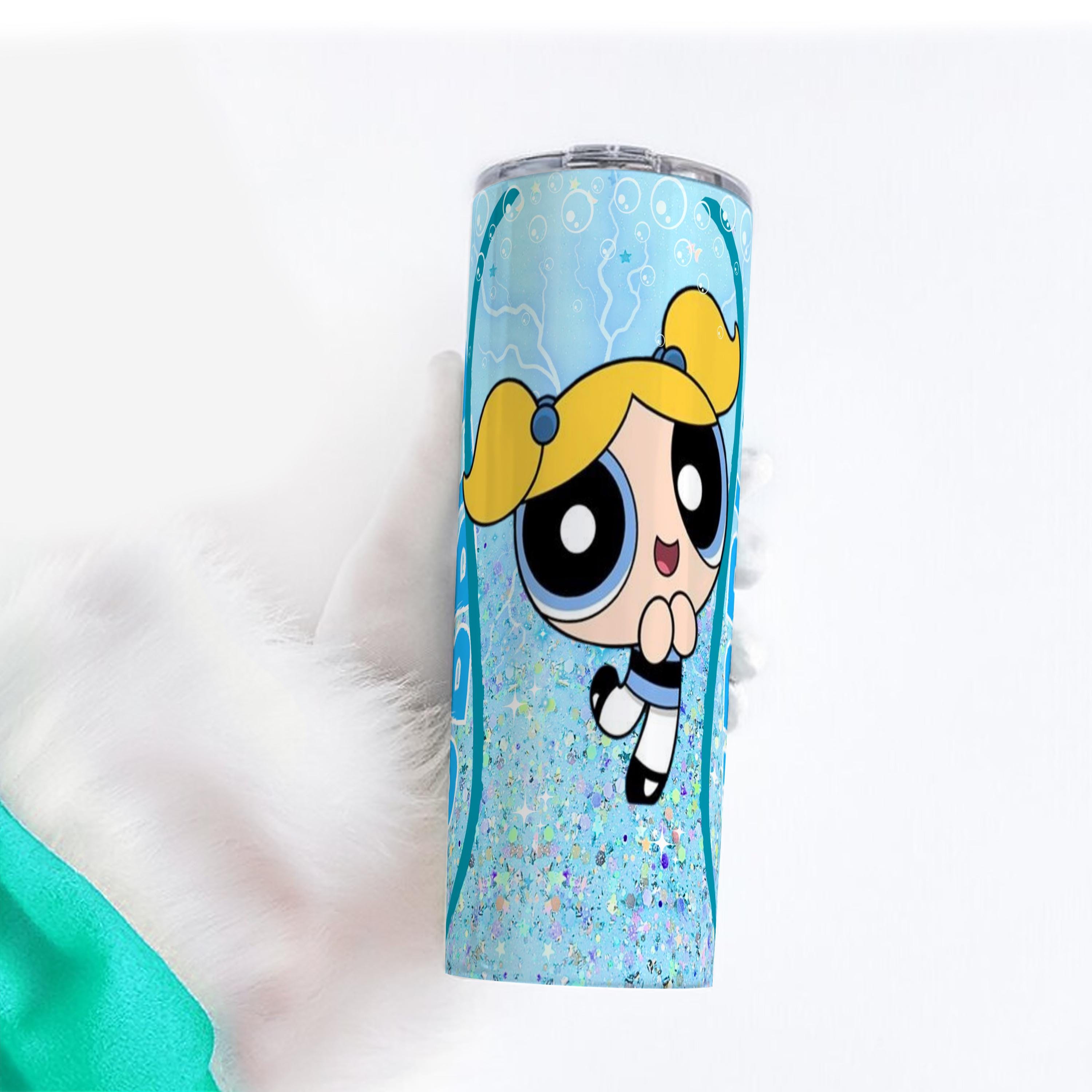 Powerpuff Bubbles Girls Tumbler Wrap: 20oz Skinny Tumbler PNG (digital ...