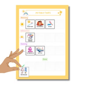 Editable Kids Routine Chart & Visual Schedule | 1600+ Chore Cards + 50 ...