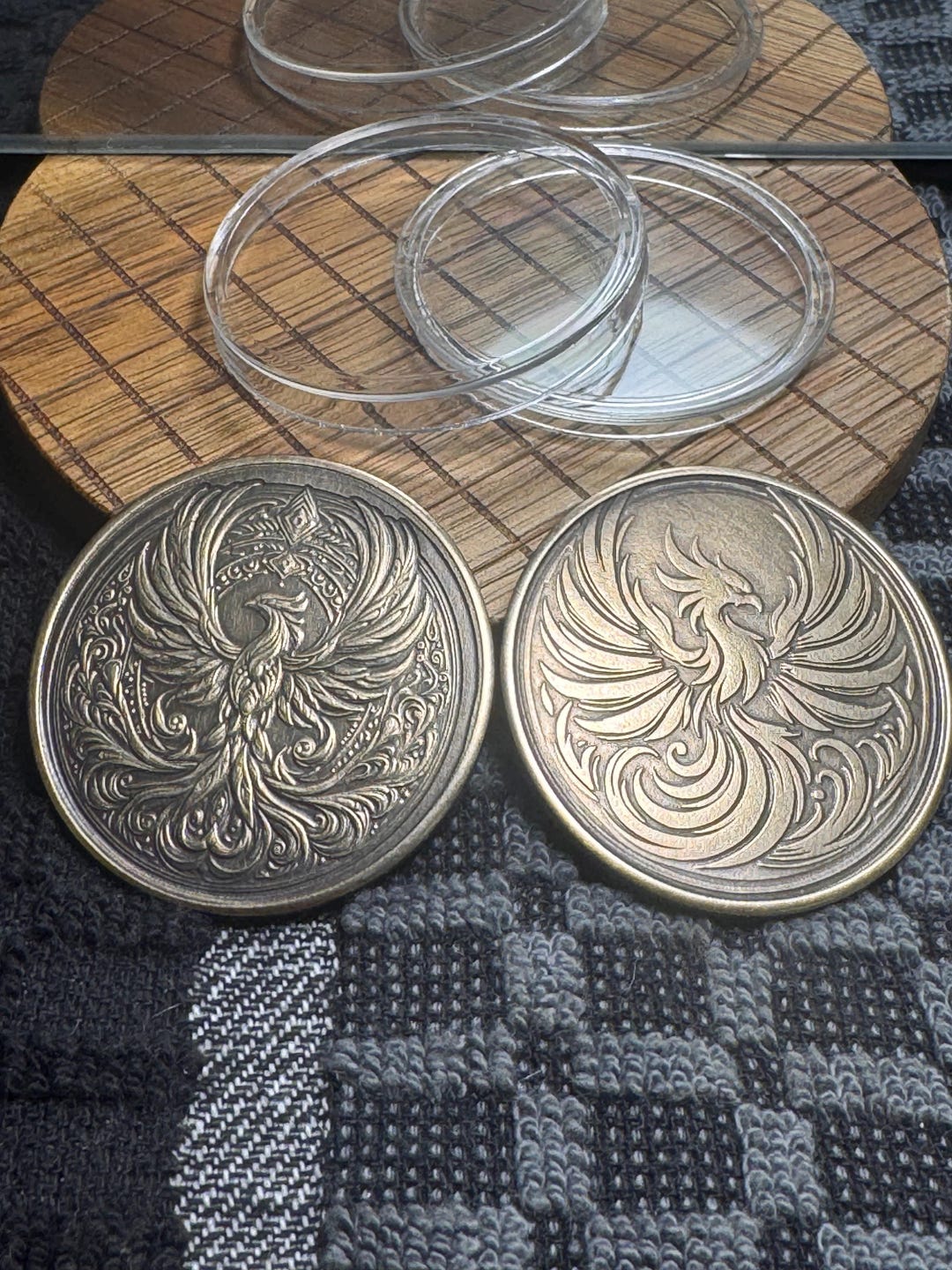 Phoenix Double Sided Brass Engraved Decision Challenge Token Medallion ...