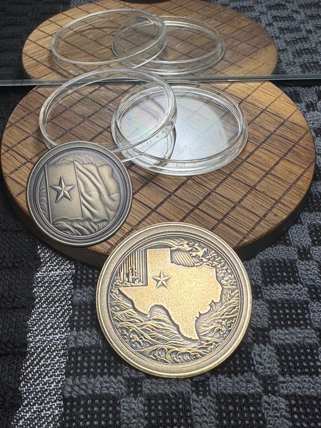 Texas Flag State Double Sided Challenge Decision Brass Engraved Coin - Etsy