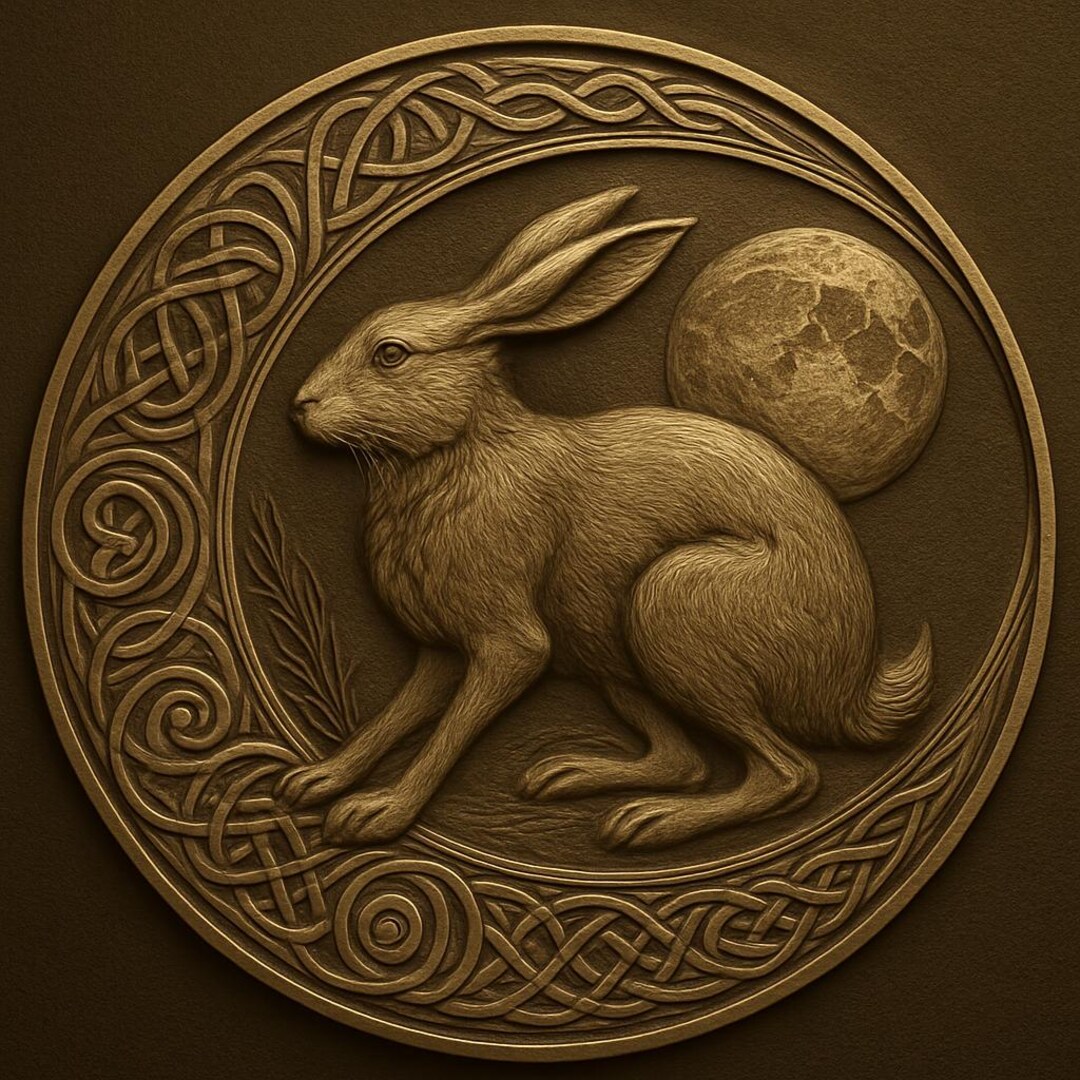 Engraved Brass Rabbit Challenge Coin - Double Sided Collector's ...
