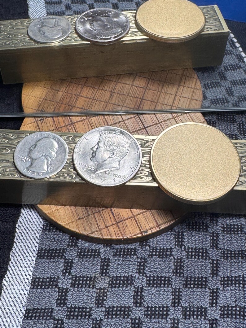 Happy Face, Sad Face, Double-sided, Brass, Engrave, Decision, Challenge ...