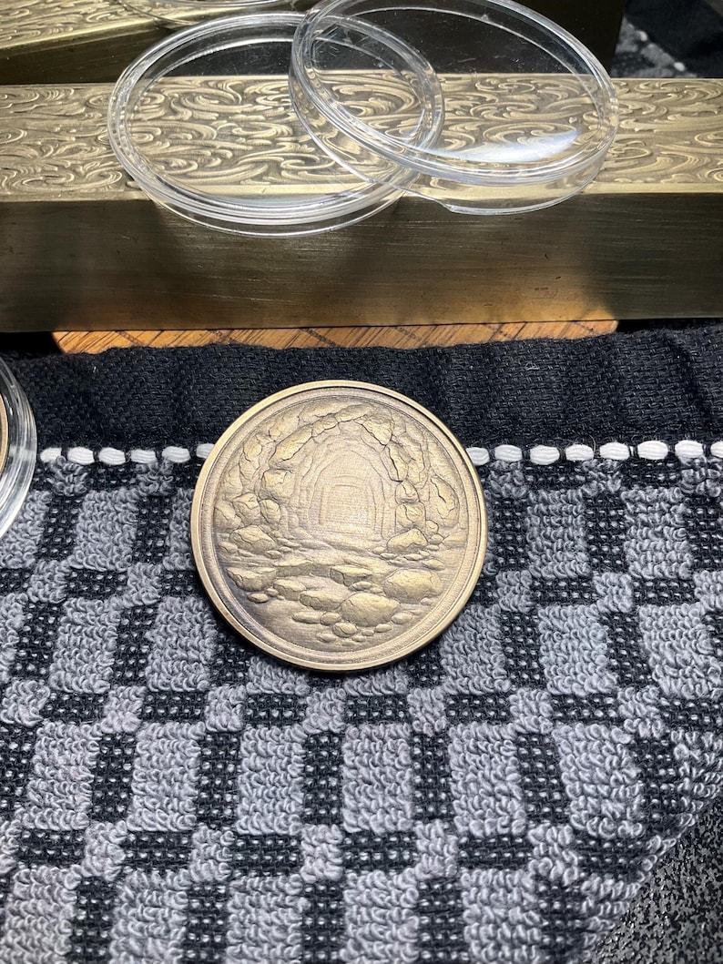 Bat Cave Love - Double-sided, 40mm Brass Engraved Challenge Coin ...