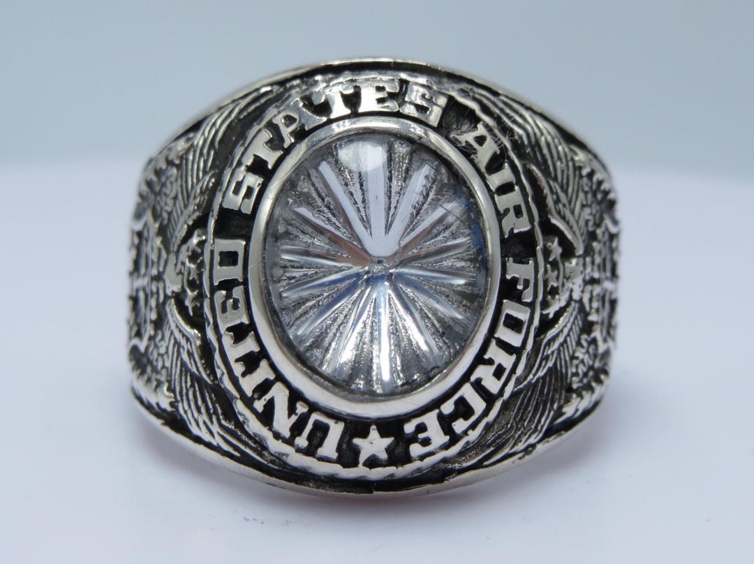 Handmade Sterling Silver Ring – Aviation Inspired Military Design - Etsy