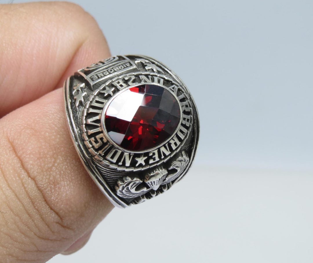 Personalized Sterling Silver 82nd Airborne Ring – Military Motto - Etsy