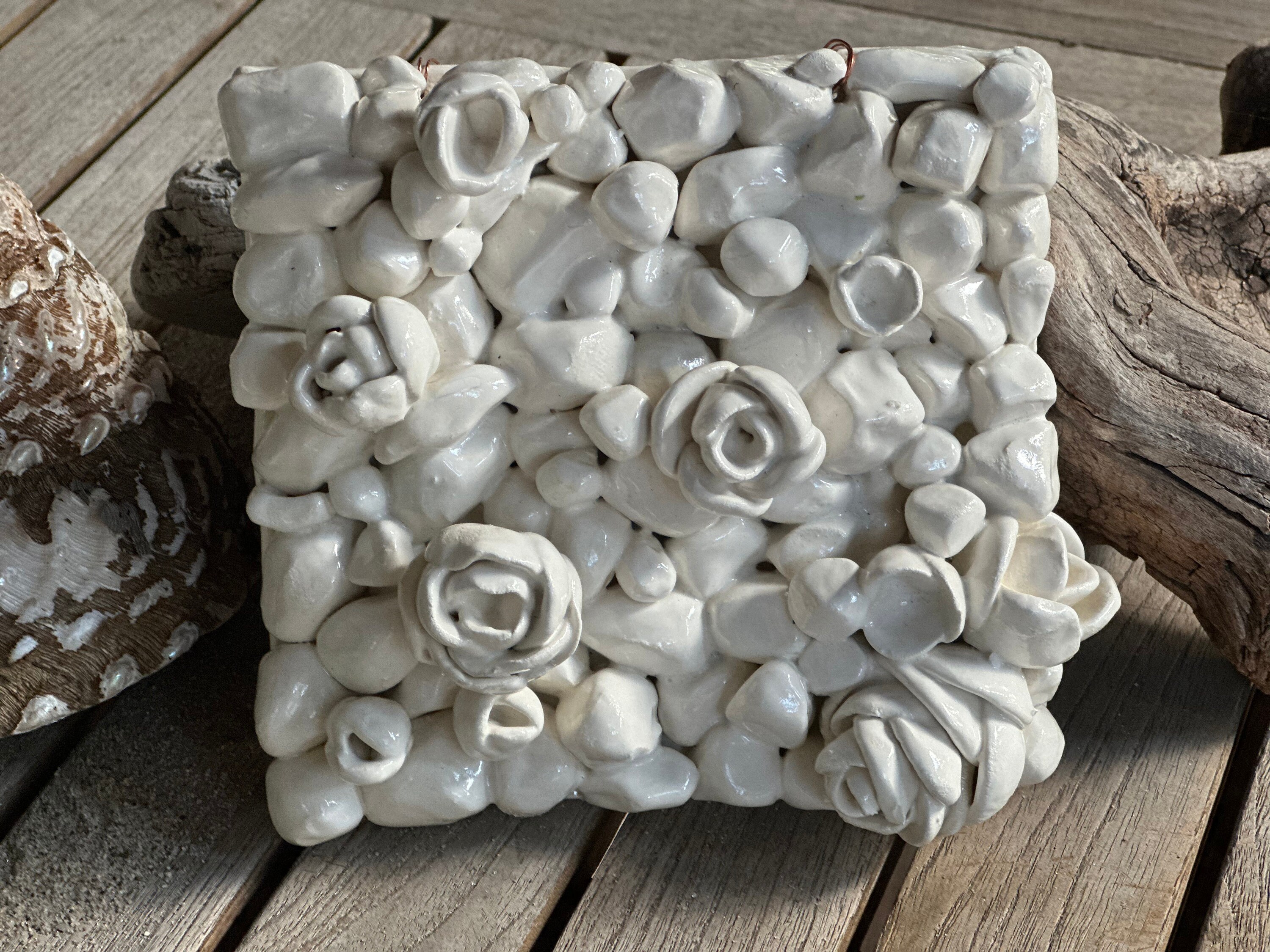 Hand Sculpted 3D Nature Inspired Tiles Wall Art Backsplash - Etsy