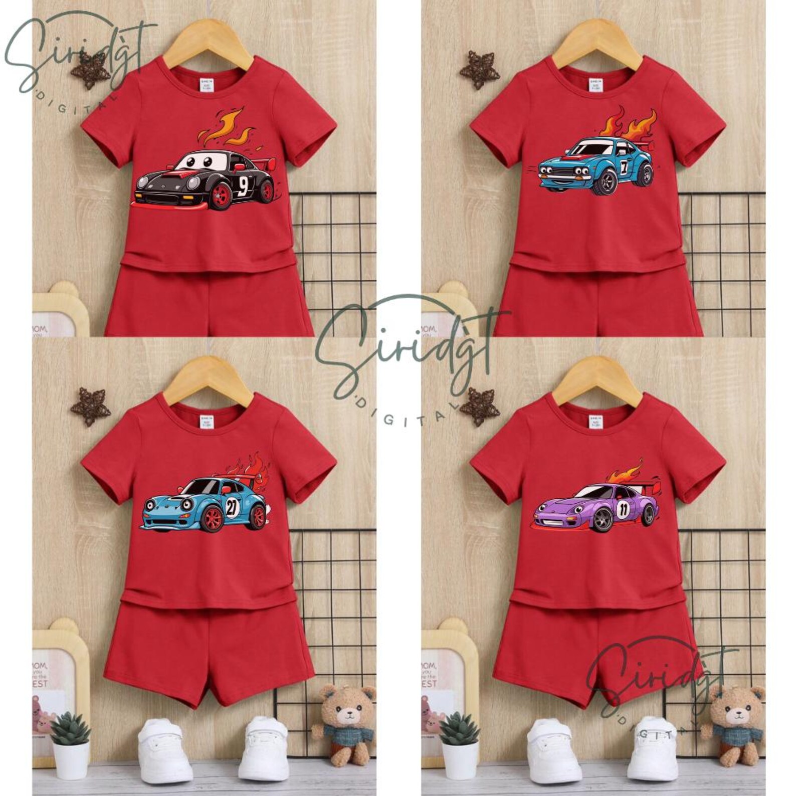 Cartoon Race Car PNG Clipart Bundle, Chibi Style (digital Download) - Etsy