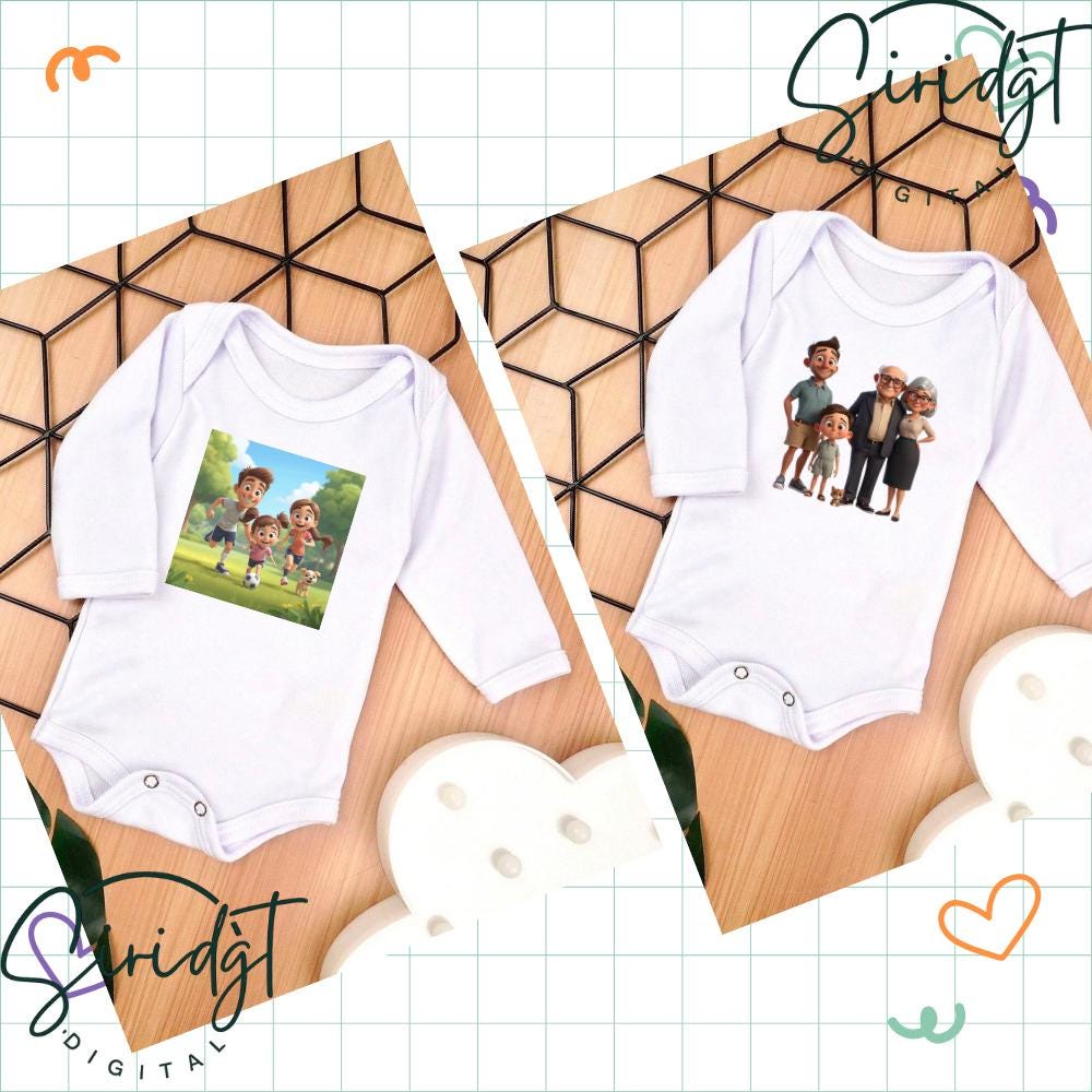 24 Family 3D Cartoon Clipart Bundle | Parents Kids Grandparents ...