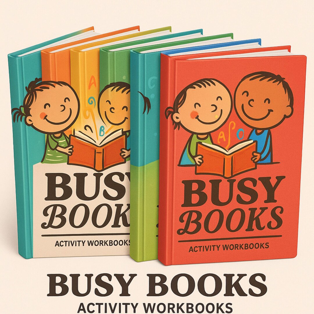 Printable Kids Busy Book Bundle: Editable Canva Template (PLR & MRR) - Etsy