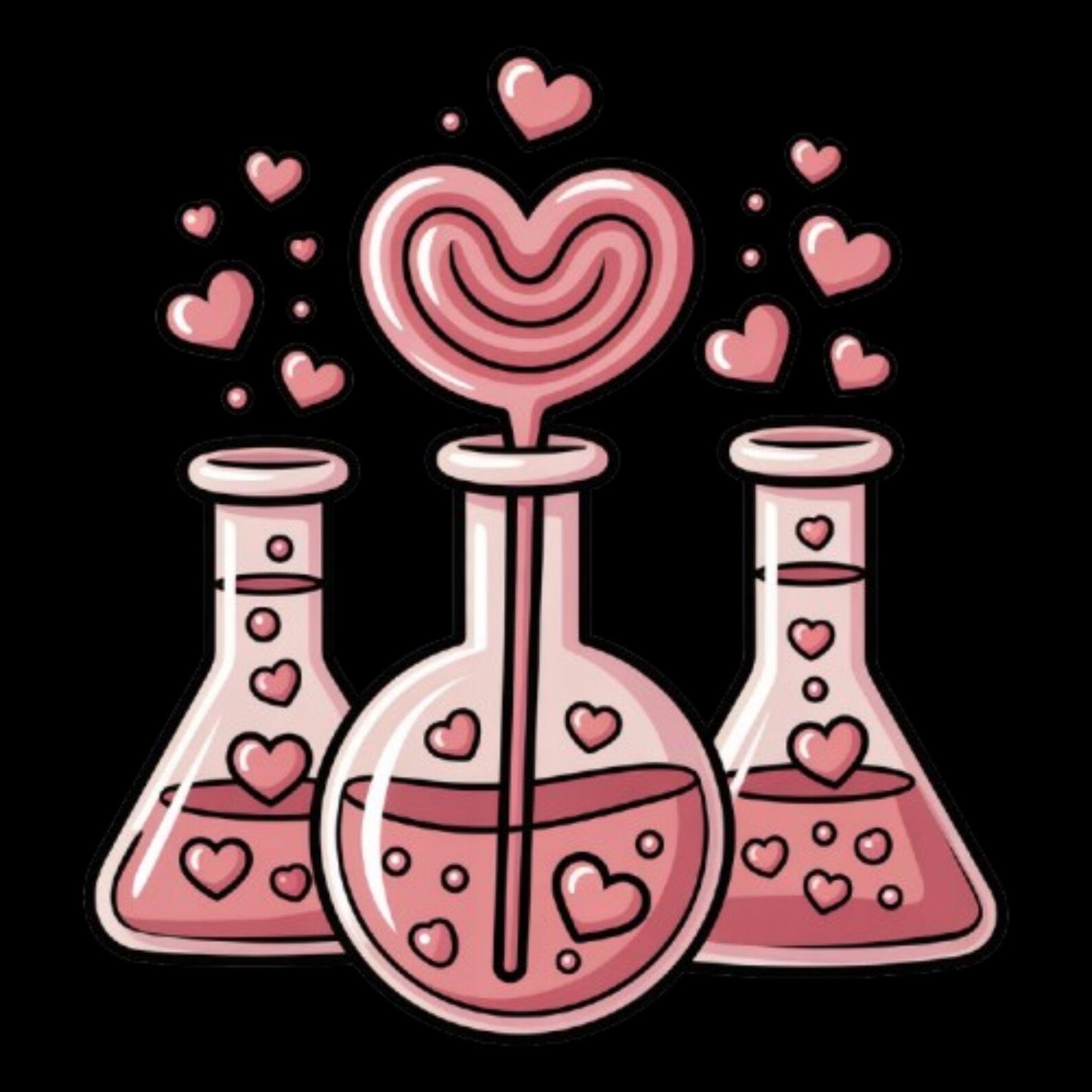Chemistry Love Valentine Science Clipart PNG - Etsy