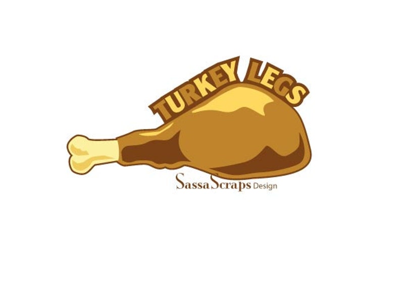 SVG PNG Turkey Leg Die Cut for Scrapbooking - Etsy