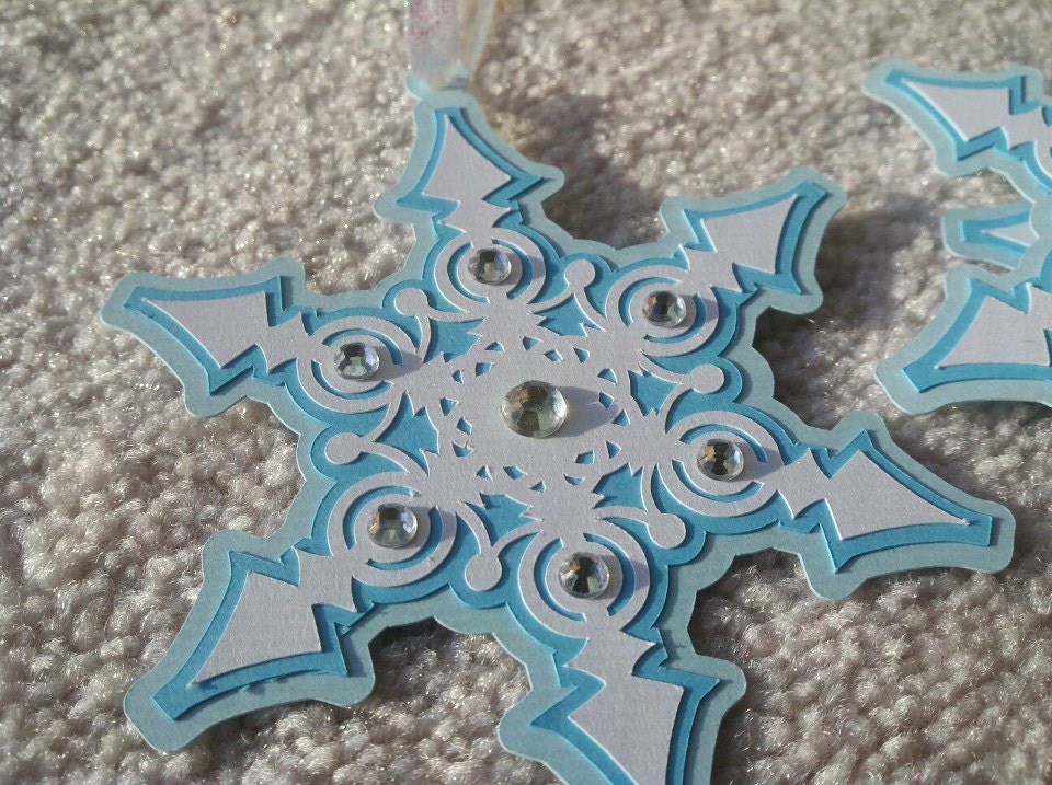 Digital Snowflake Gift Tag SVG/PNG File - Etsy