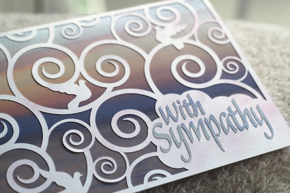 SVG/PNG/JPG Digital Cut File Sympathy Card With Background - Etsy
