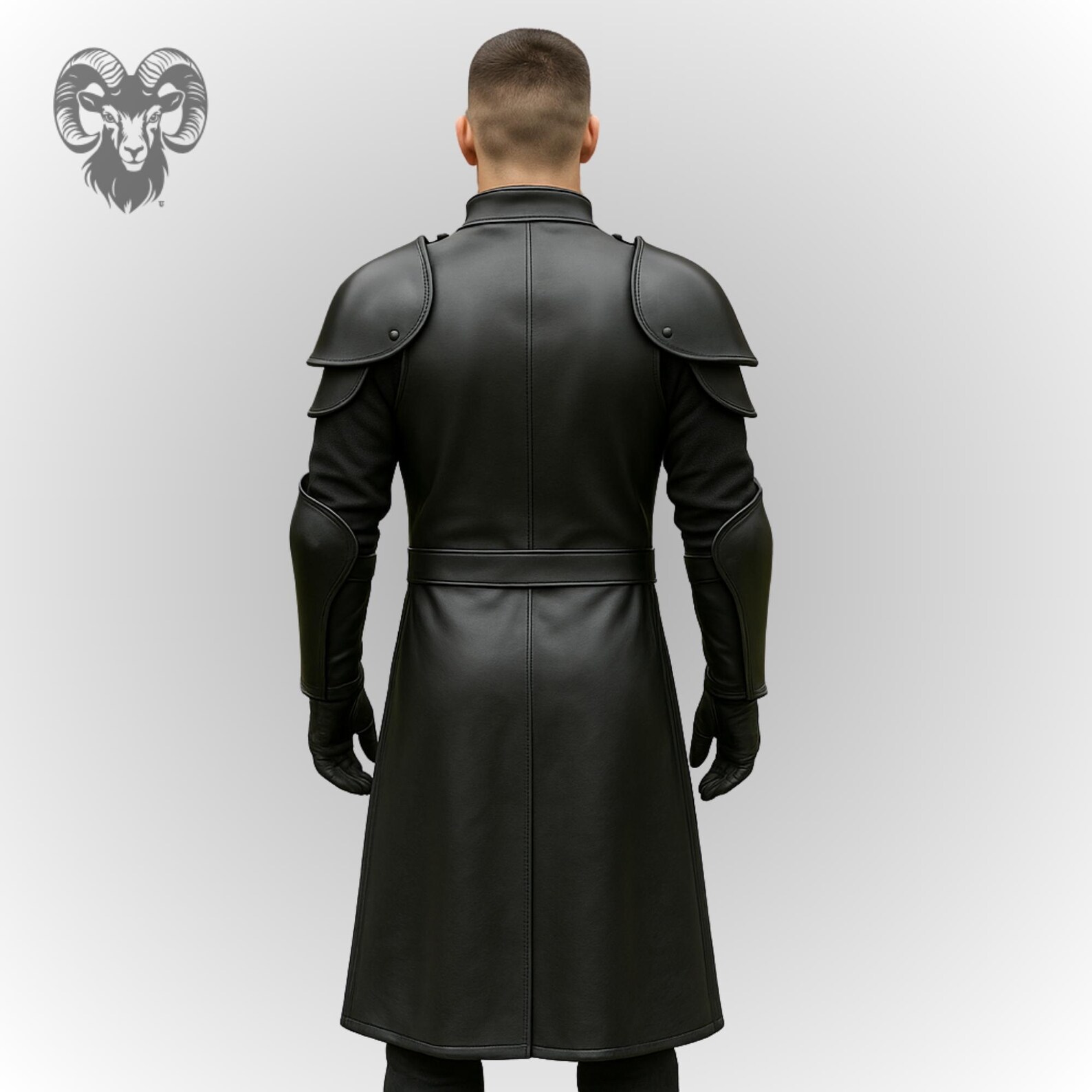 Handmade Black Leather Armor Coat: Medieval Knight Costume - Etsy