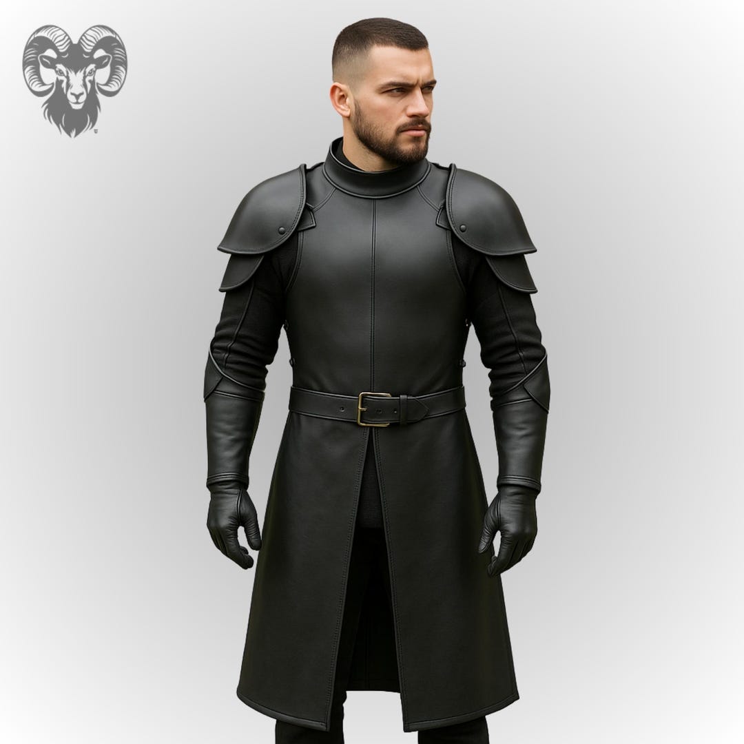 Handmade Black Leather Armor for Men | Full Body Leather Armor Suit ...