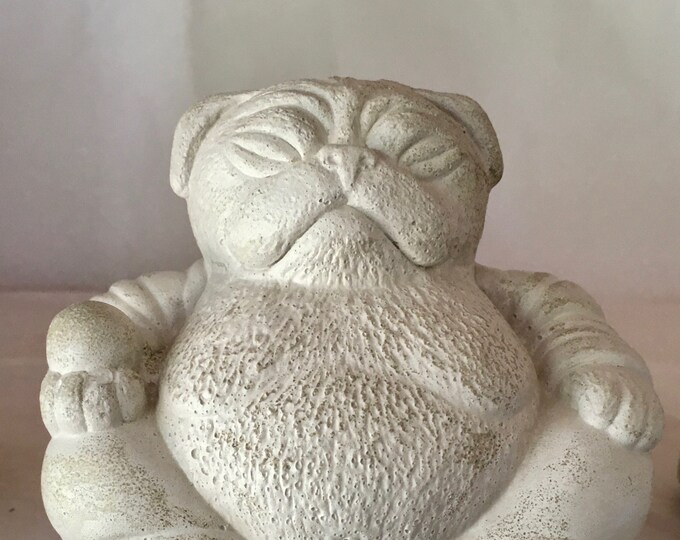 SECONDS SALE! Pug Dog Buddha Sculpture / Pug Lover Gift - Etsy