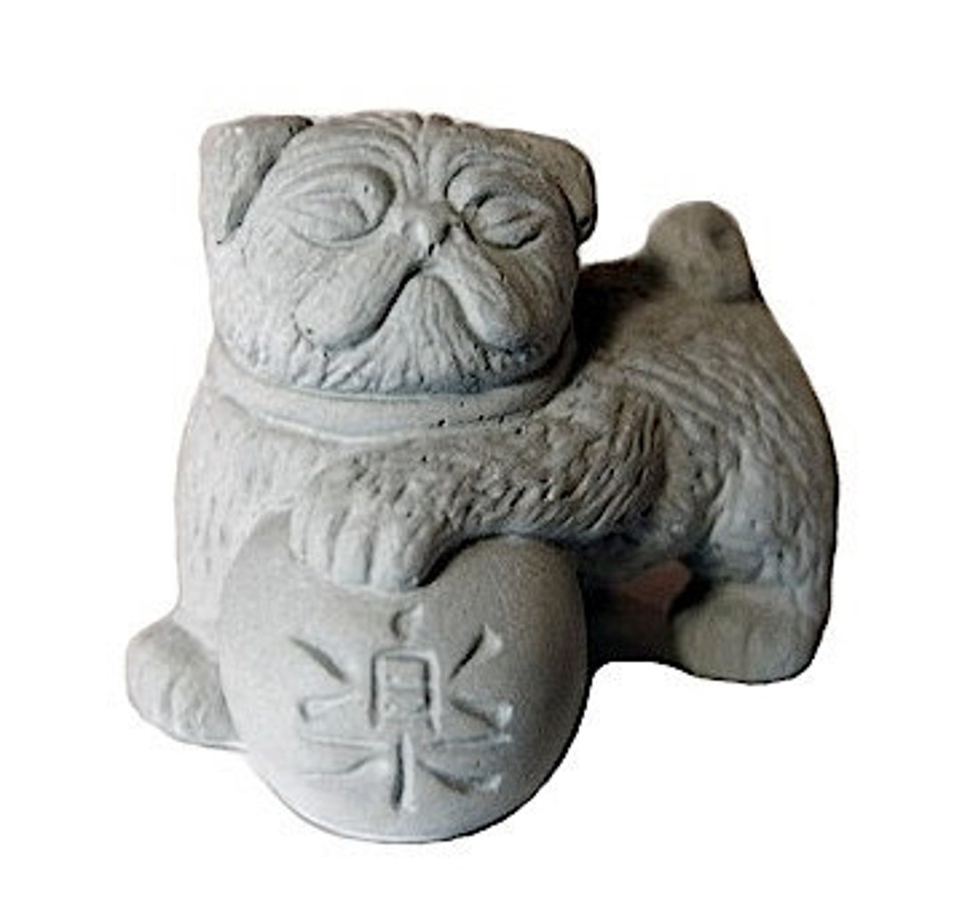 ONE Zen Mini Lucky Foo PUG Dog Bonsai Terrarium Sculpture - Etsy