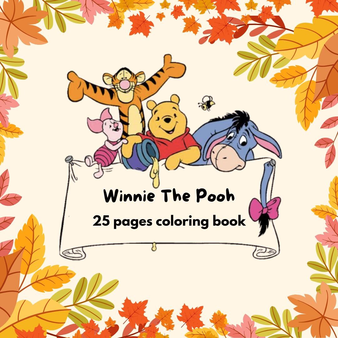 Cute Bear & Friends Coloring Book – 25 Pages – Printable Forest ...