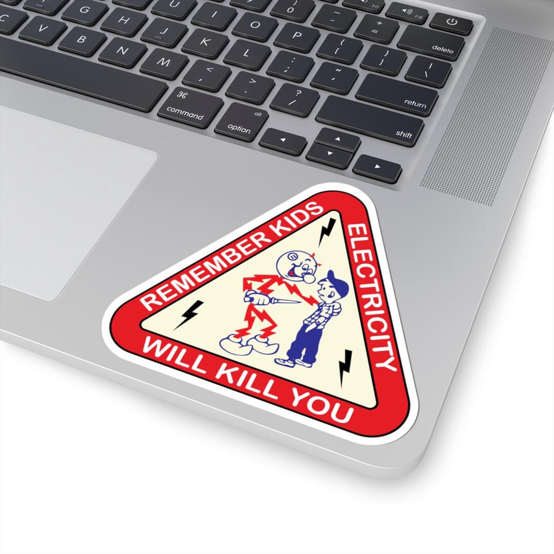 Reddy Kilowatt Sticker – Funny Electrician Decal, Hard Hat, Toolbox ...