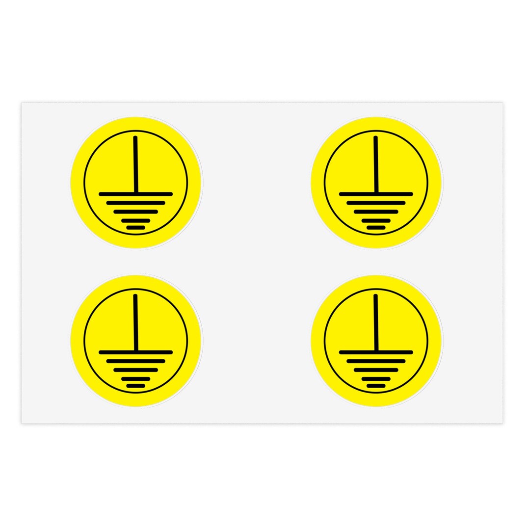 Electrical Earthing Stickers – Vinyl Grounding Sheet, Water Resistant ...