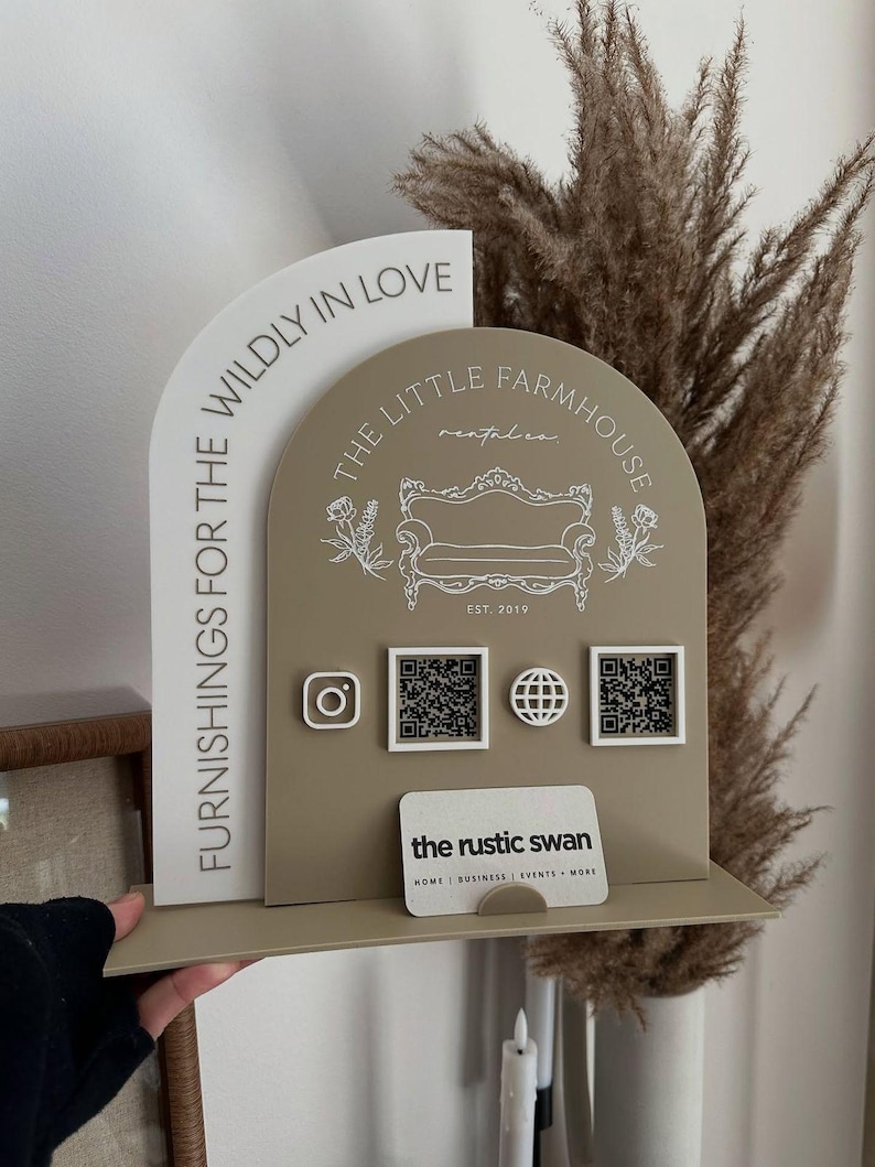 Acrylic QR Code Sign, Custom Payment Scan Display, Business Checkout ...