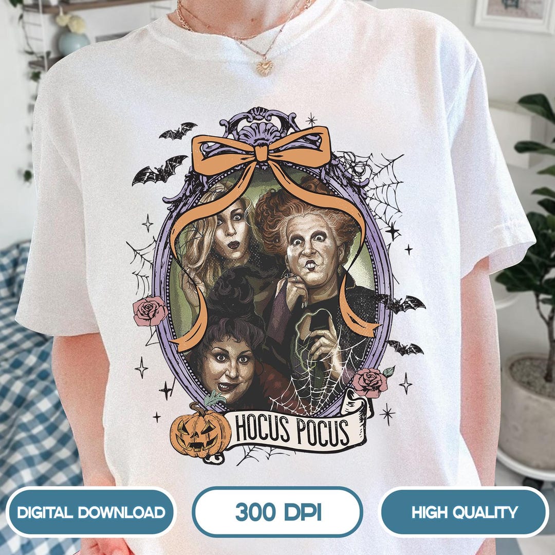 Vintage Hocus Pocus Magic Mirror Halloween PNG, Sanderson Sisters ...