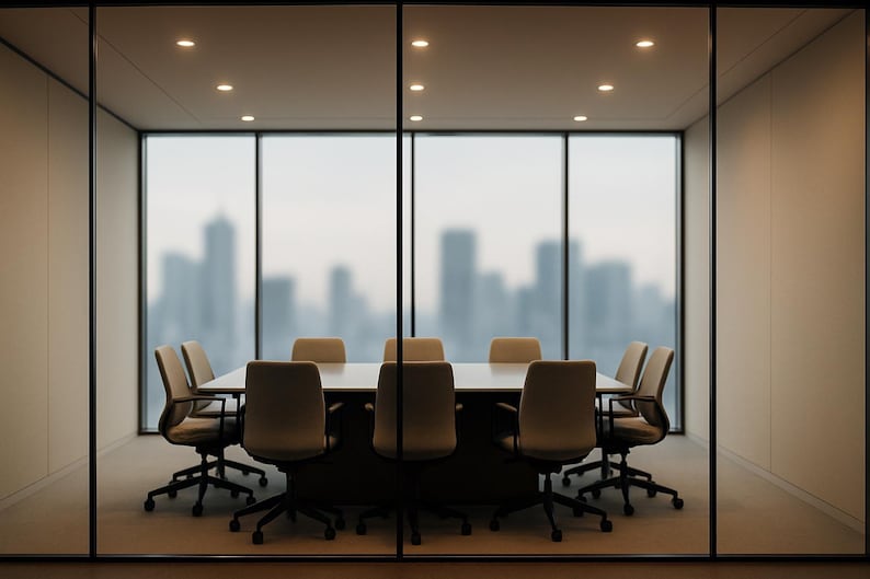 Clean Corporate Zoom Backgrounds | Minimalist Professional Office ...