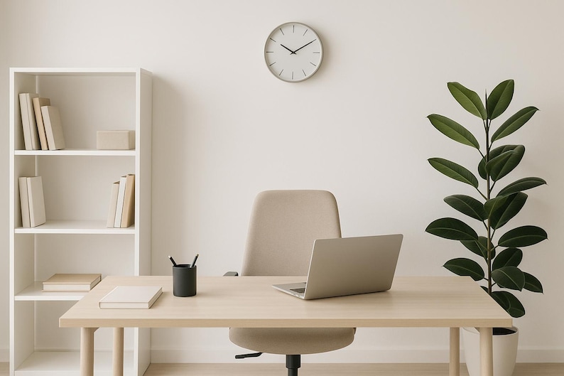 Clean Corporate Zoom Backgrounds | Minimalist Professional Office ...