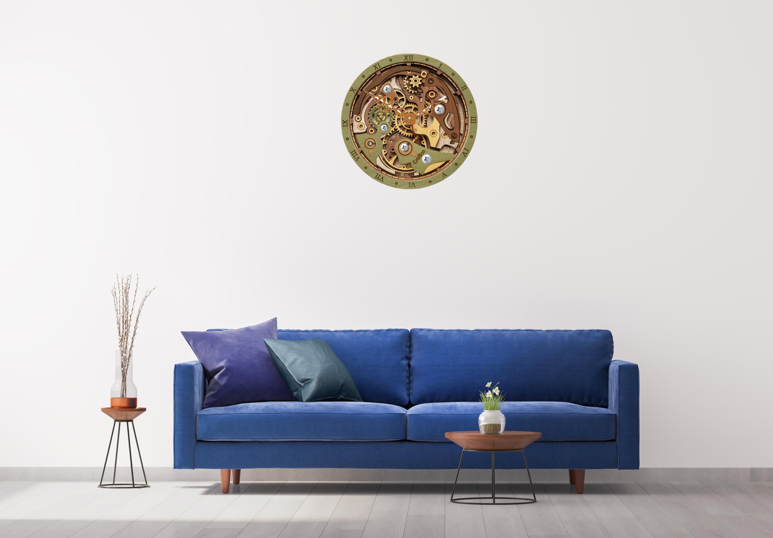 3D Steampunk Clock DFX: Layered Gear Mandala Laser Cut File (digital ...