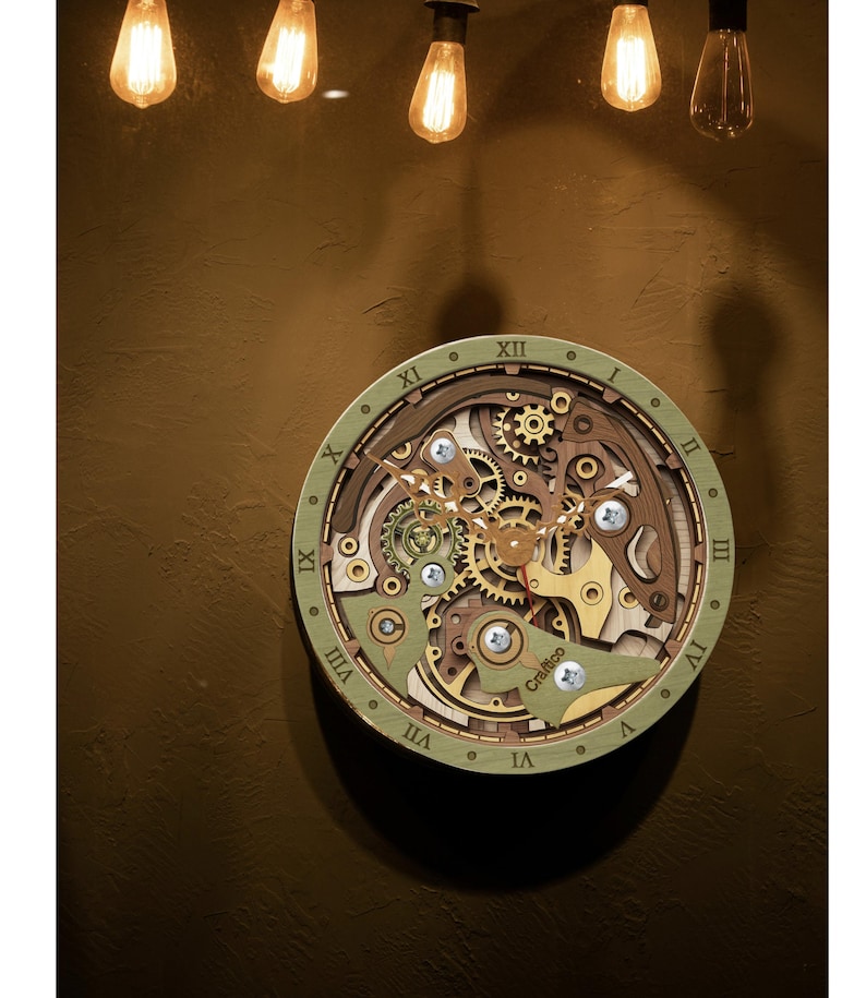 3D Steampunk Clock DFX: Layered Gear Mandala Laser Cut File (digital ...