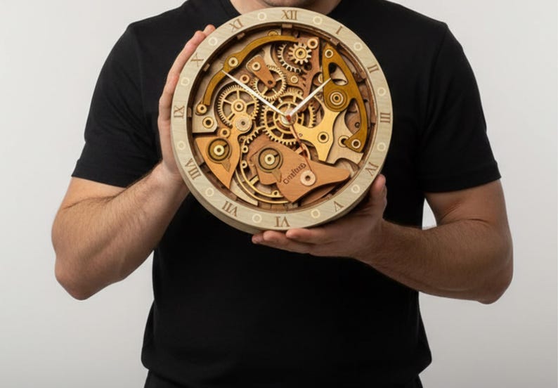 3D Steampunk Clock DFX: Layered Gear Mandala Laser Cut File (digital ...