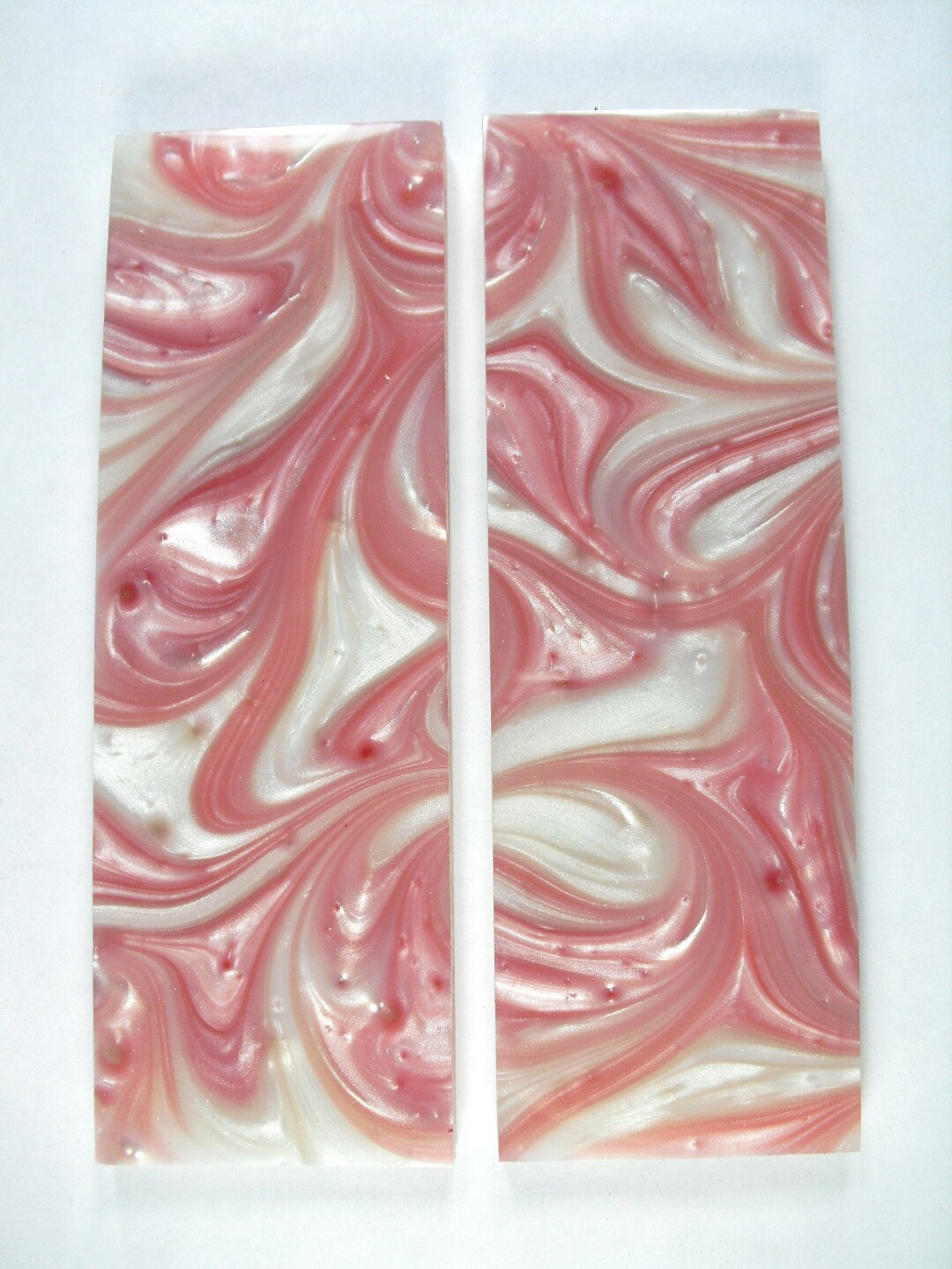 Pink & White Pearl Scales Knife Handles - Etsy
