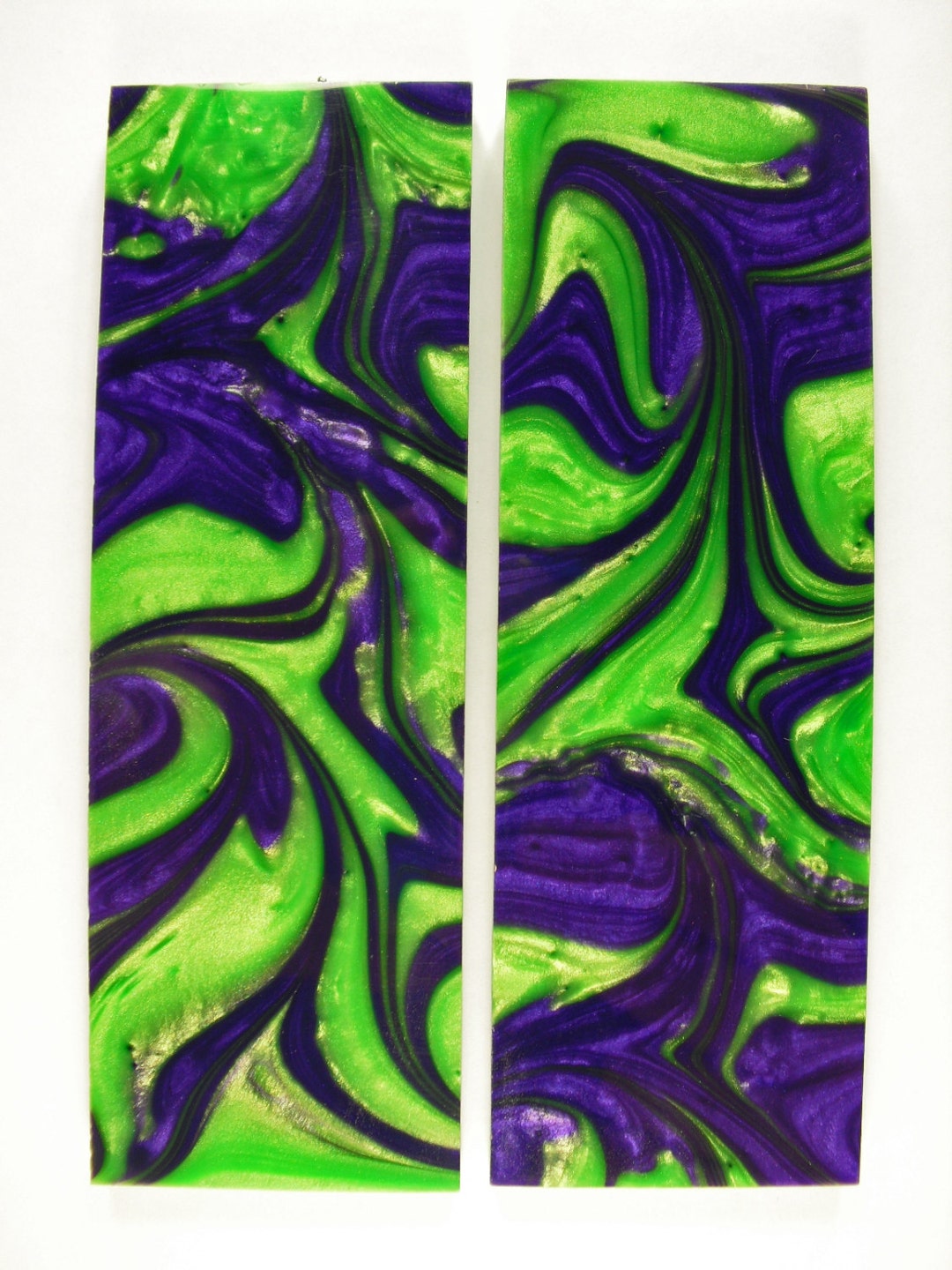 Green & Purple Pearl Scales Knife Handles - Etsy