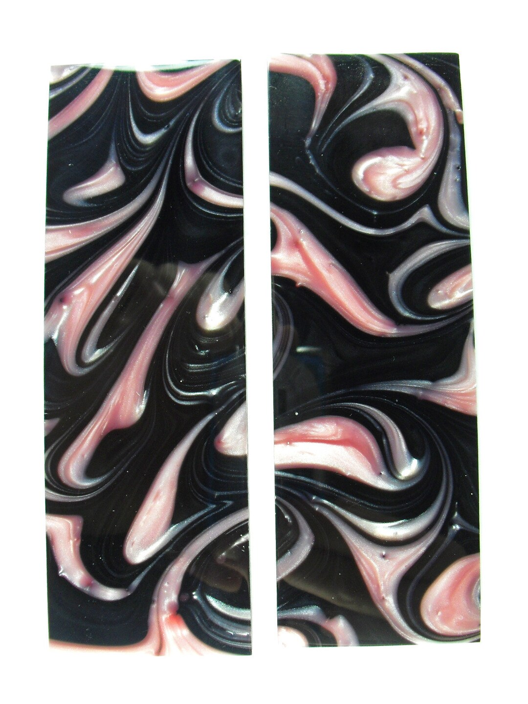 Pink & Black Pearl Scales Knife Handles - Etsy