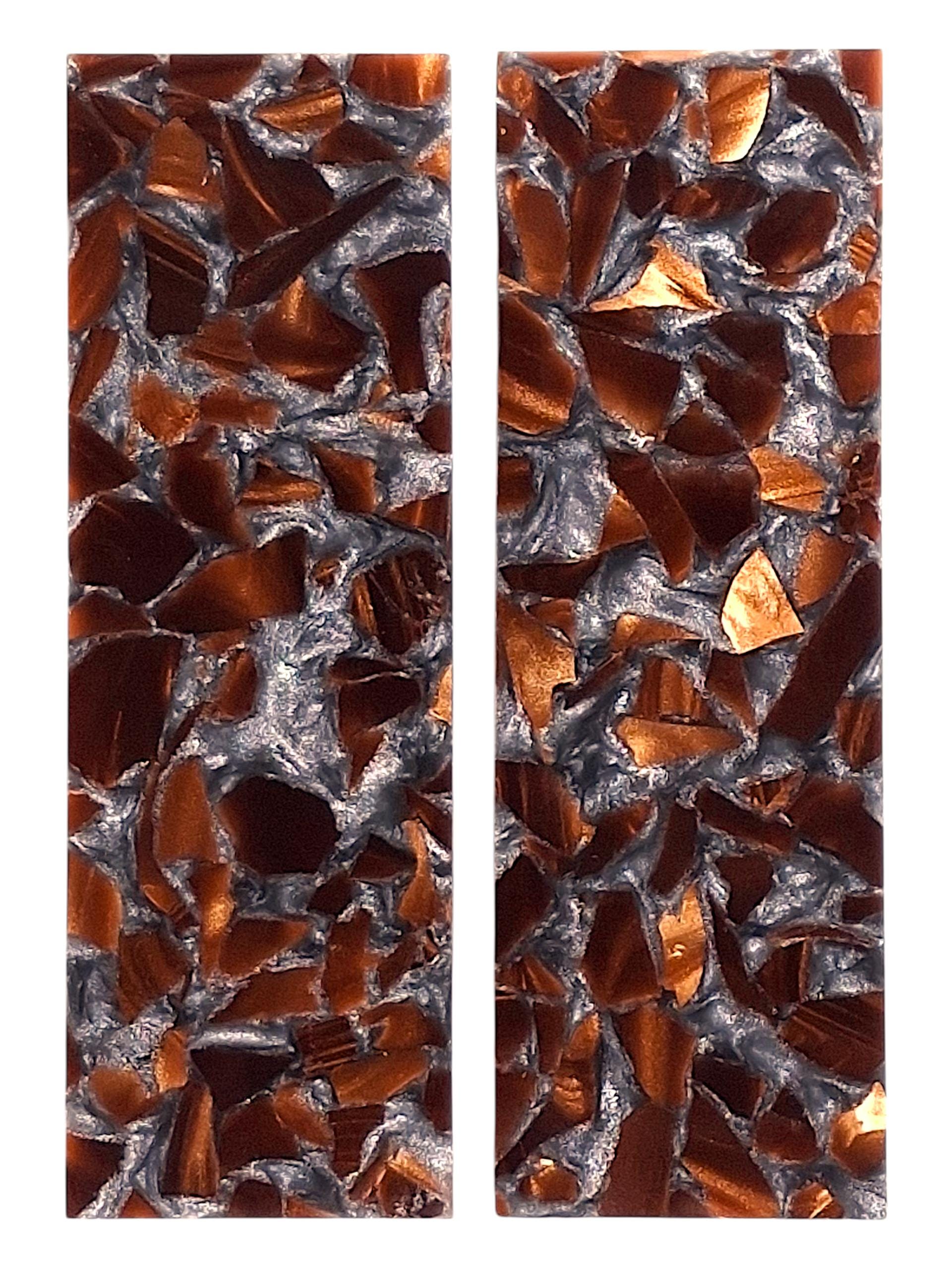 Sterling Silver & Copper Terrazzo Pearl Scales Knife Handles - Etsy