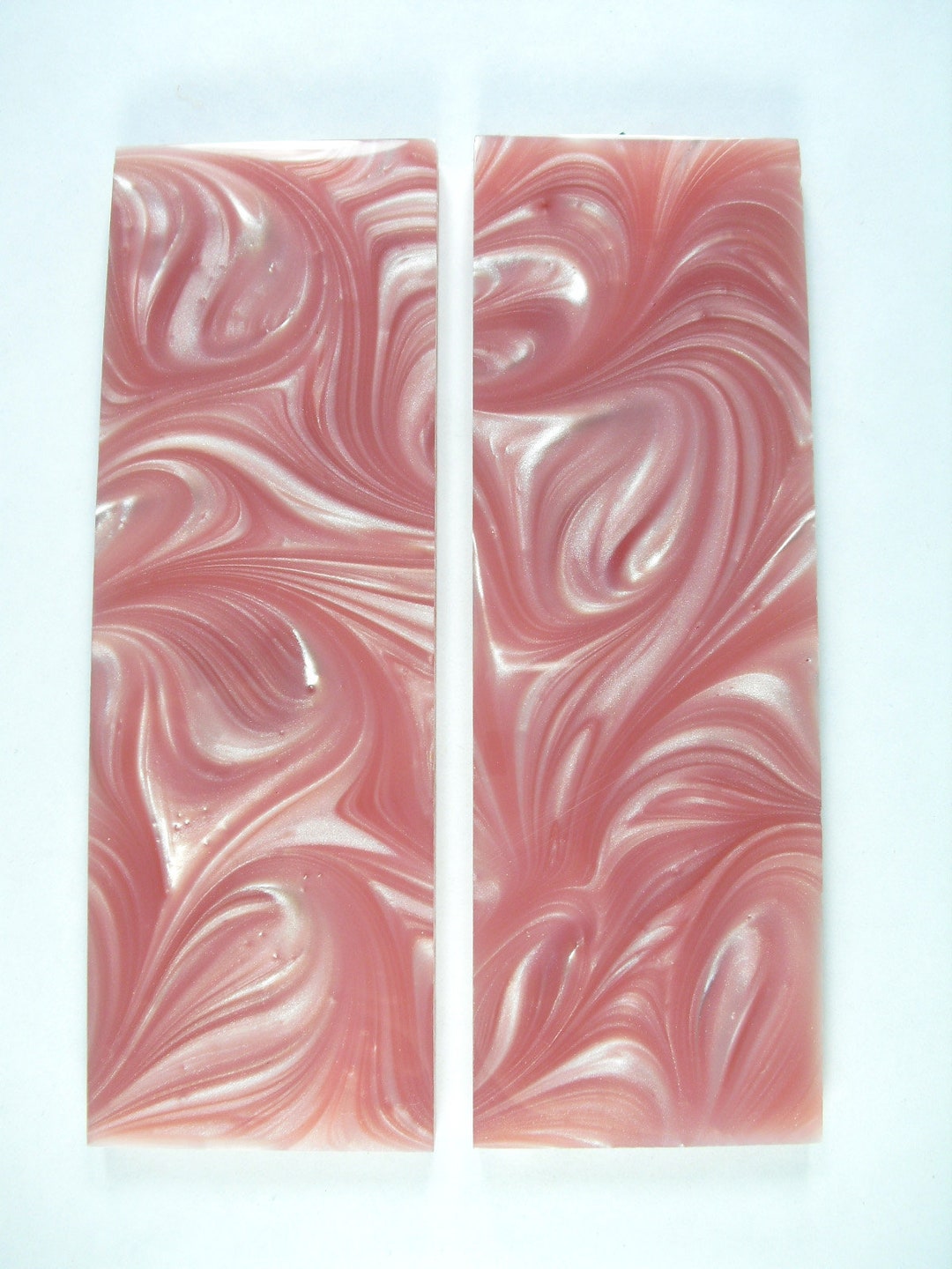 Pink Pearl Scales Knife Handles . - Etsy