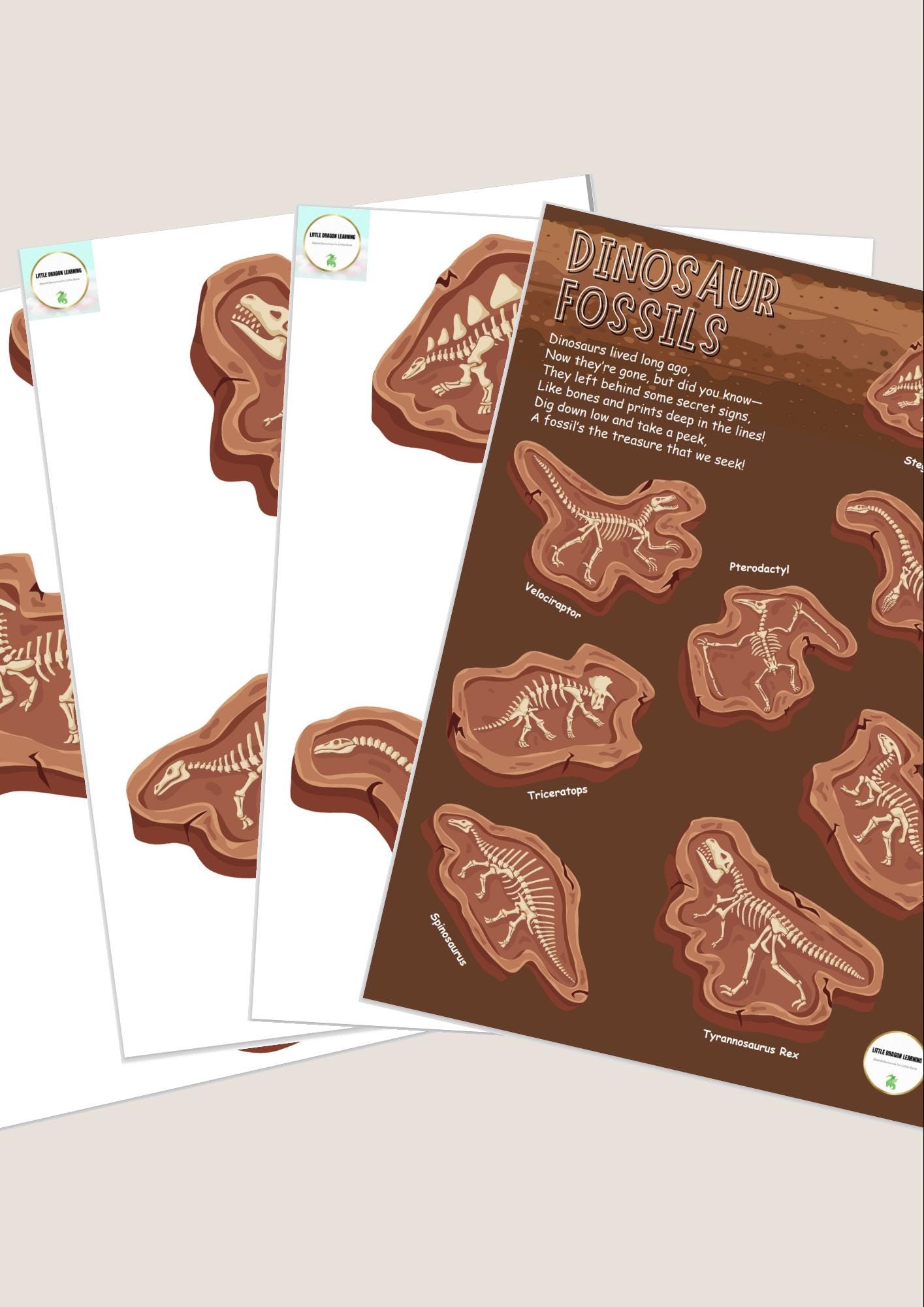 Dinosaur Fossil Treasure Hunt – EYFS Sensory & Discovery Game ...